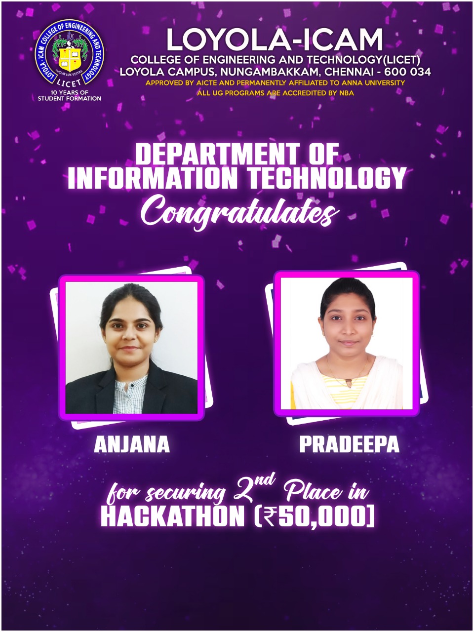 Hackathon Innerve (Nerve To Innovate) – LICET