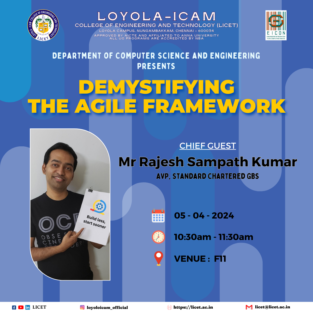 Demystifying the Agile Framework – LICET