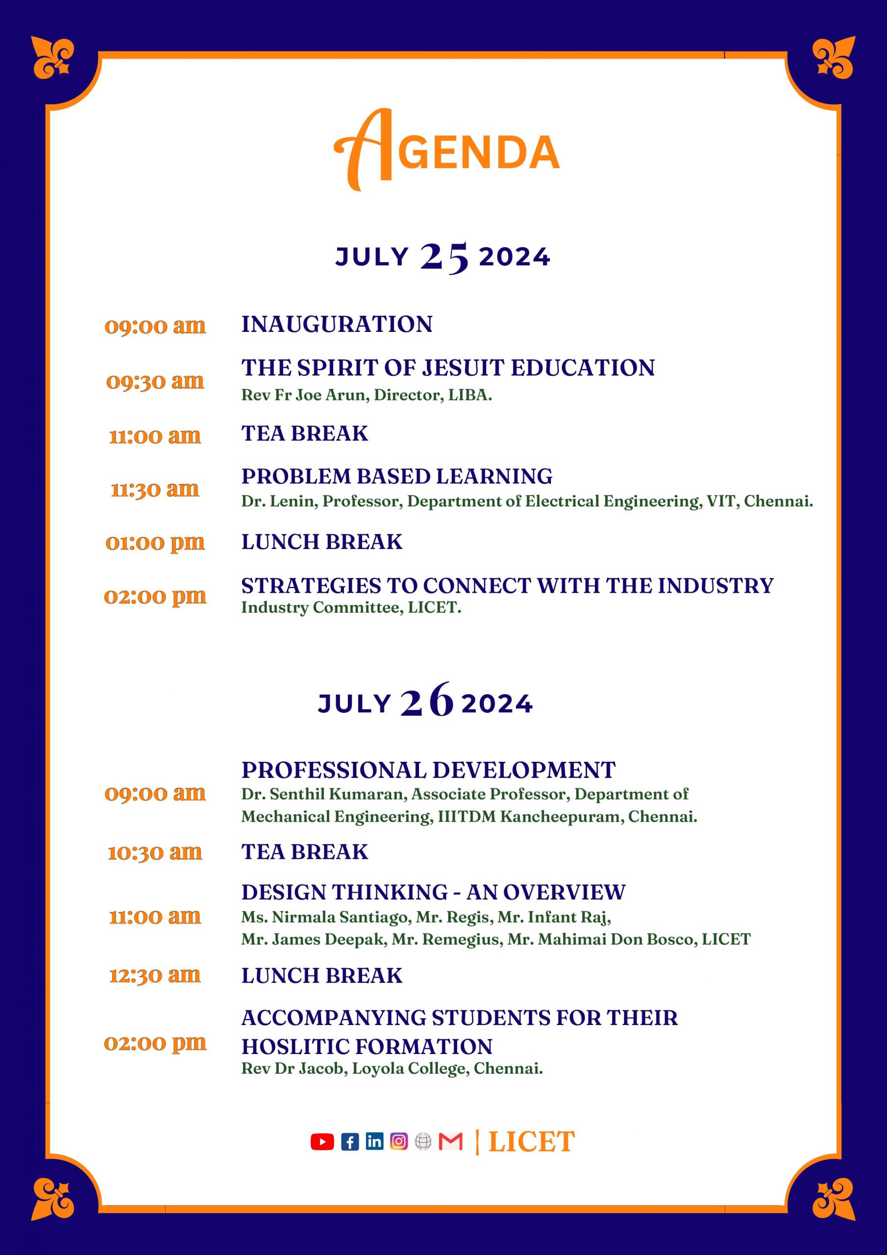Faculty Orientation Programme – 2024 – LICET
