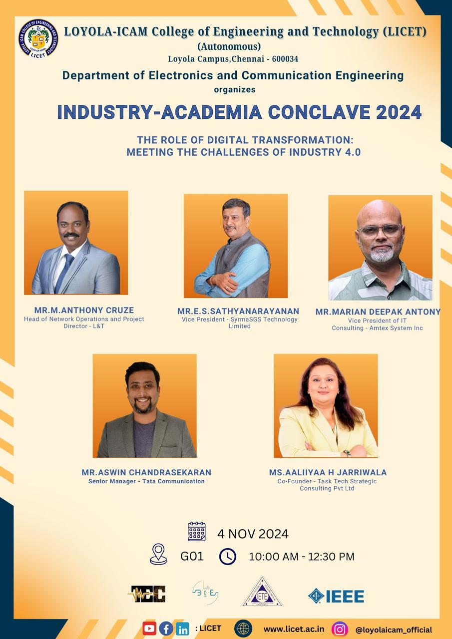 Industry-Academia Conclave – ECE – LICET