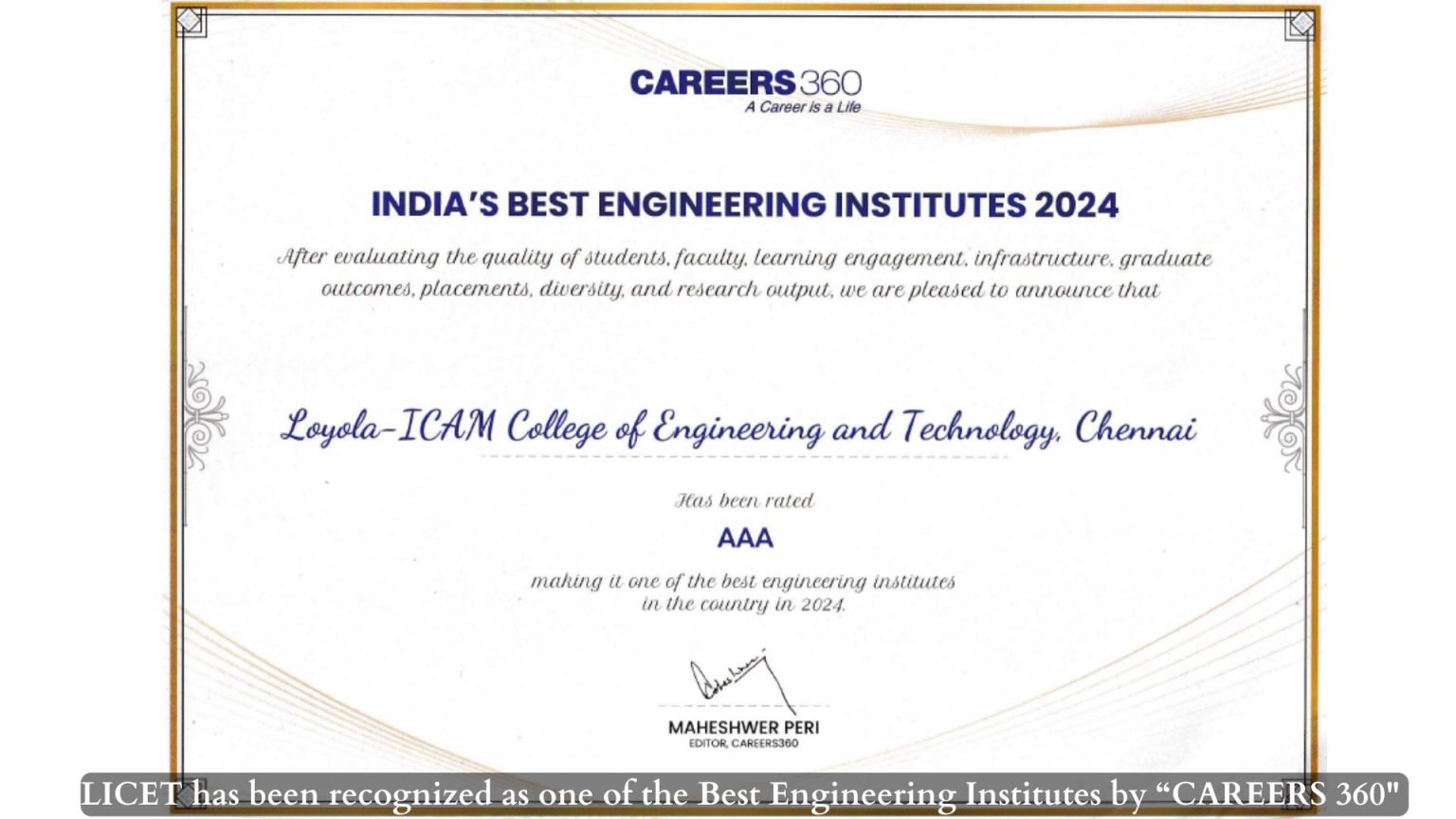 Best Engineering Institute – LICET – LICET